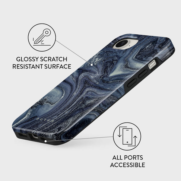 Navy Trench - Blue iPhone SE4 Case | BURGA