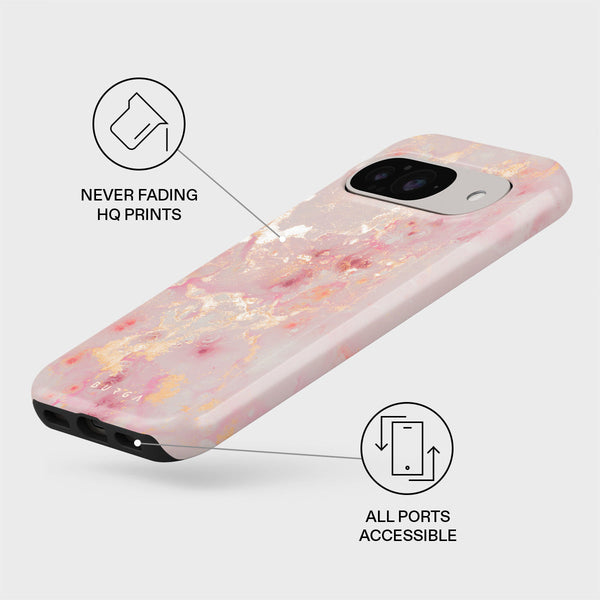 Golden Coral - Pink Google Pixel 10 Pro XL Case | BURGA