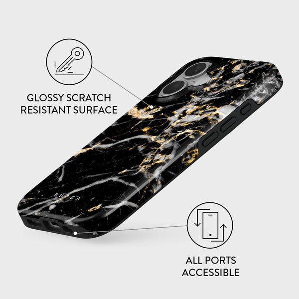Make A Wish - Gold Marble iPhone 16 Plus Case | BURGA