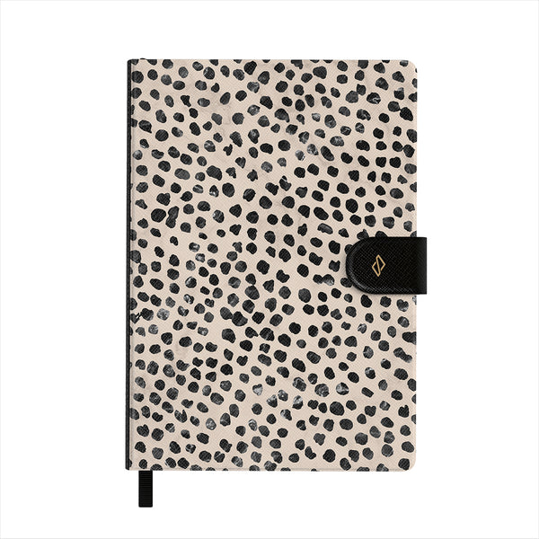 Almond Latte - Cute Saffiano Leather Journal Notebook | BURGA